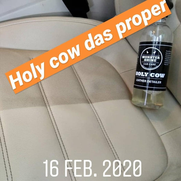 Holy Cow Leather Detailer | Leather Cleaner | MonsterShine Car Care UK ...